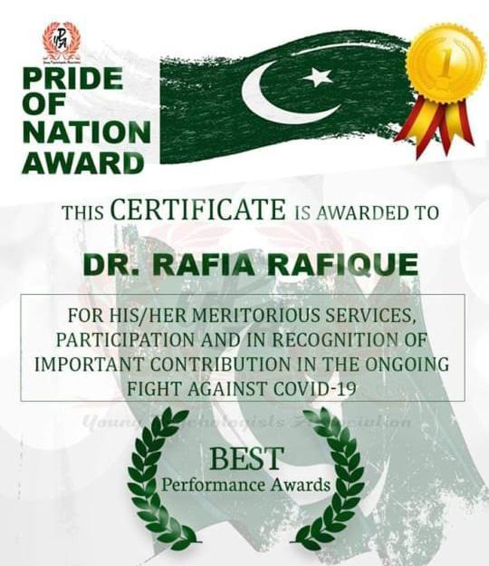 Dr. Rafia Rafique Director Institute of Applied Ps - News Updates ...