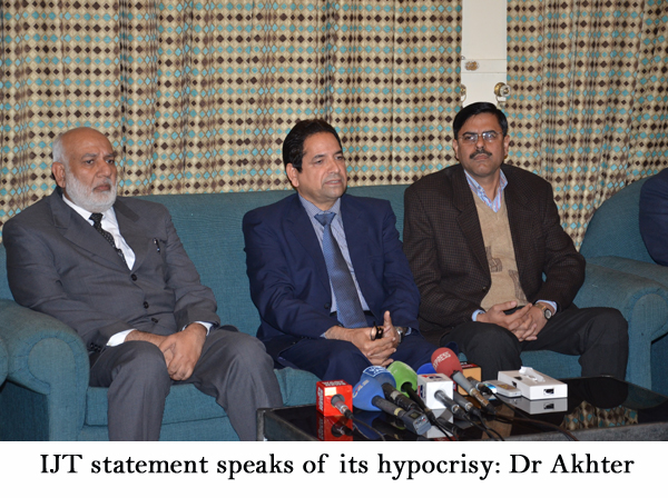 IJT statement speaks of its hypocrisy: Dr Akhter - University of the ...