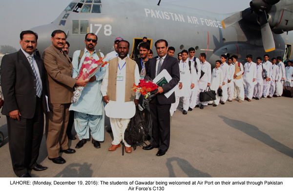 Gawadar students reach Lahore, visit PU - Press Release : University of ...