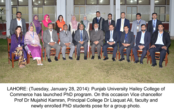 PhD classes at PU HCC begins first time in 87 year - Press Release ...