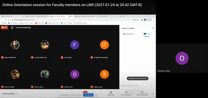 An Online Orientation session for Faculty members of Institute of ...