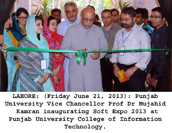 PU VC inaugurates Soft Expo at PUCIT - Press Release : University of ...