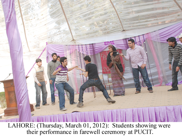 Farewell Ceremony at PUCIT - Press Release : University of the Punjab