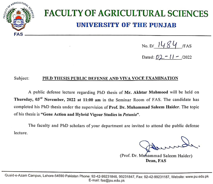 Ph.D. Thesis Public Defense and Viva Voce Examinat - News Updates ...