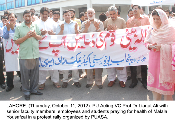 PU ASA rallies against Malala attack - Press Release : University of ...